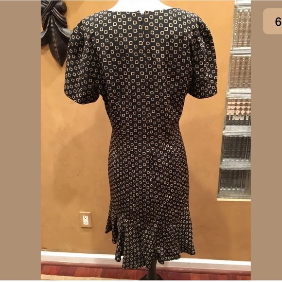 Arnold Scaasi | Dresses | Vintage Scaasi Black Silk Square Cocktail ...